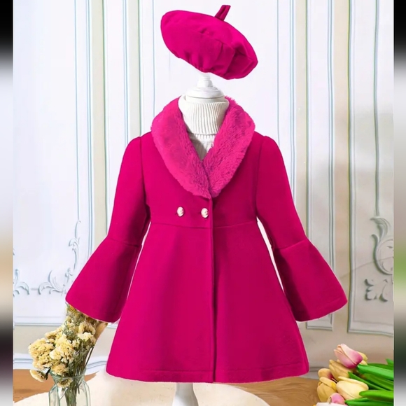 Jackets & Coats | Trendy Girls Coat Beret Elegant Coat | Poshmark